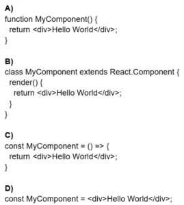 React Mock Test | Free ReactJS Mock Test |%sitename%